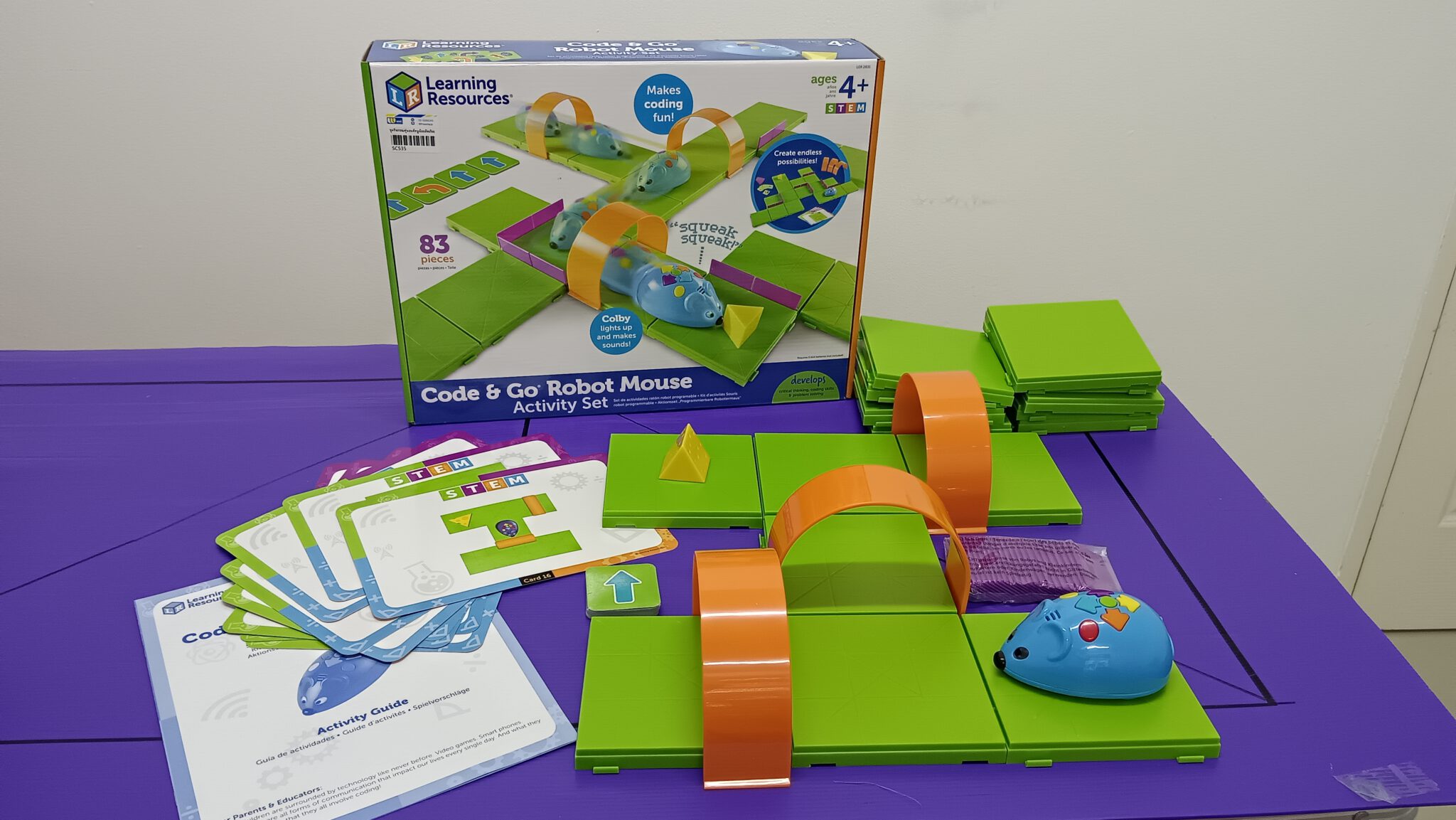หุ่นยนต์ฝึกทักษะโค้ดดิ้งสำหรับเด็กปฐมวัย Code & Go Robot Mouse Activity Set Kids Evolution